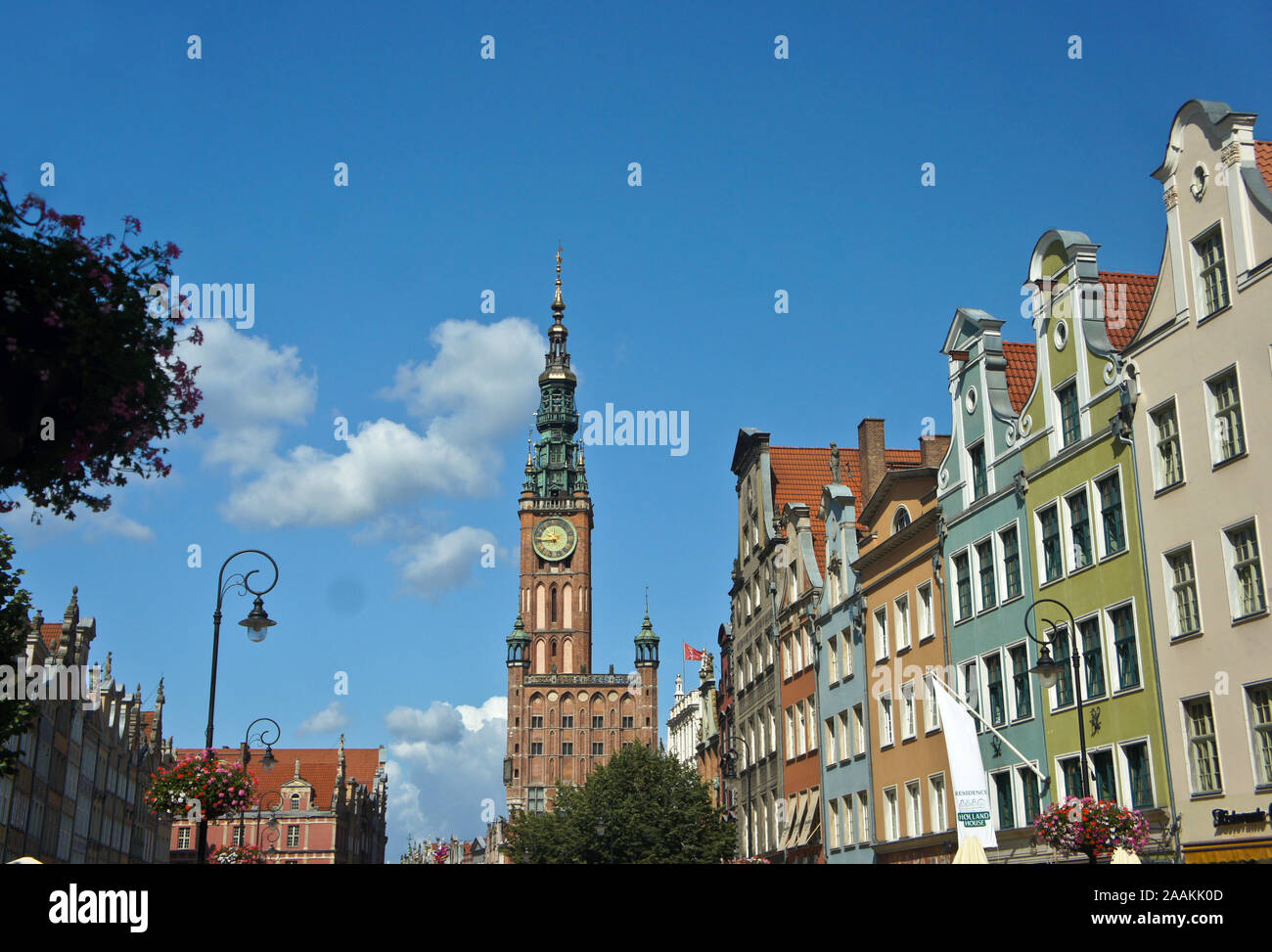 Architecture of the old town in Gdansk Stock Photo - Alamy