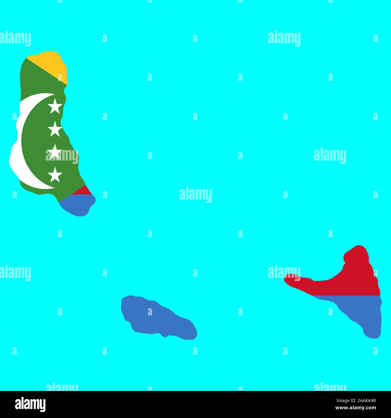 Comoran flag Stock Vector Images - Alamy