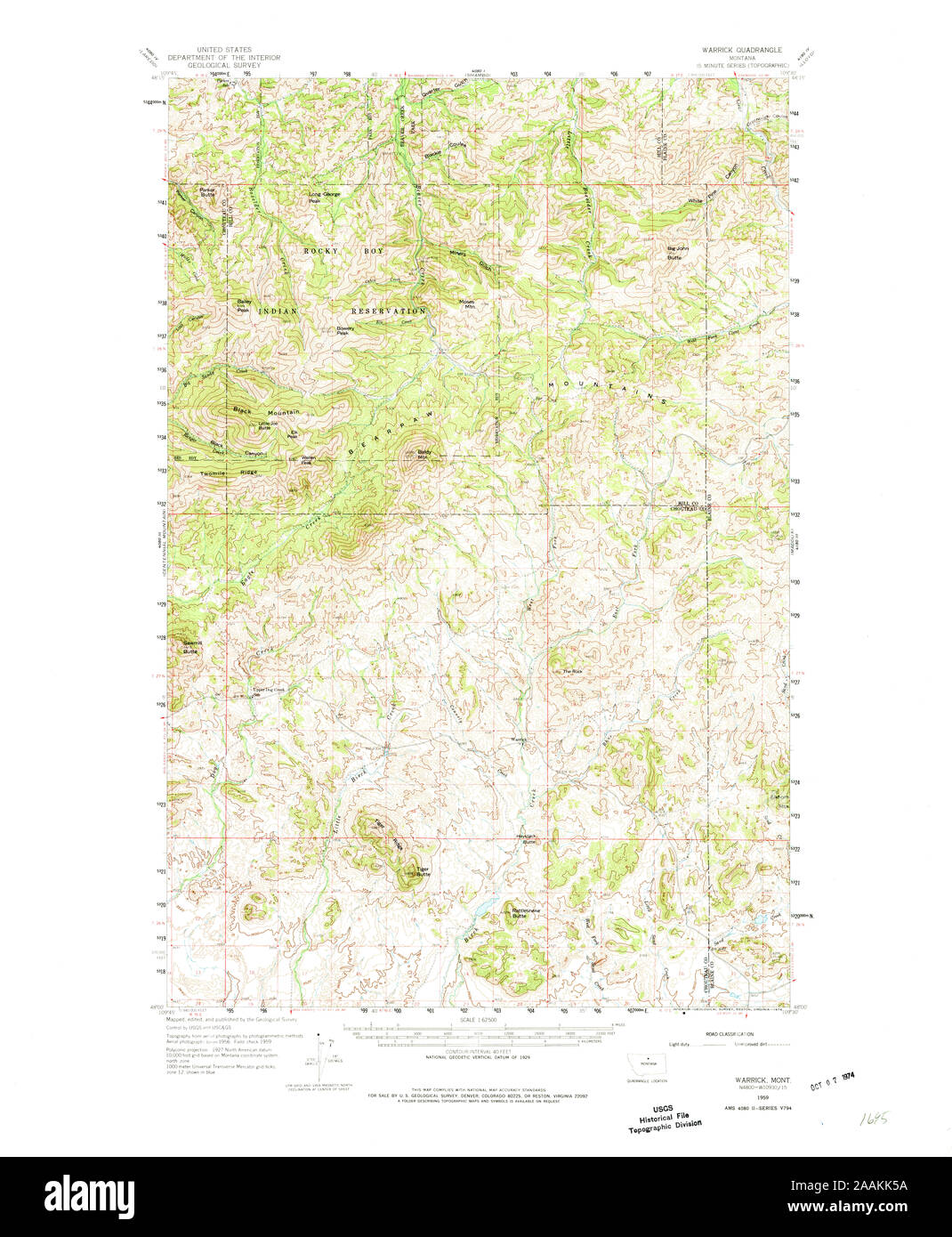 Warrick map Cut Out Stock Images & Pictures - Alamy