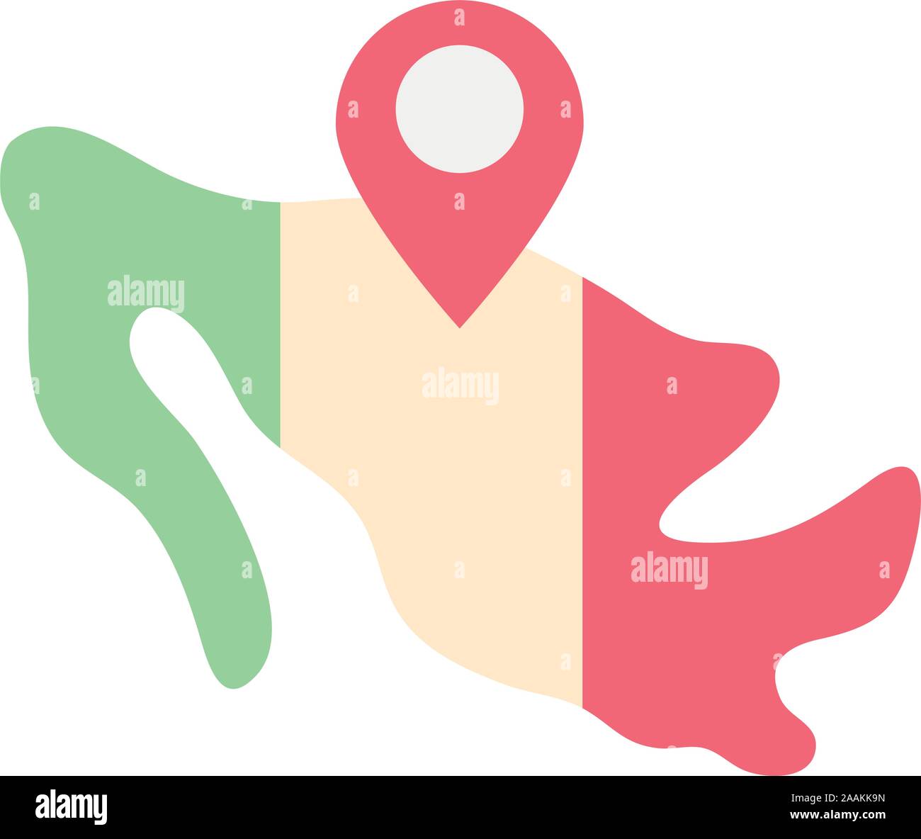 mexican map with pin location fill style icon Stock Vector Image & Art ...