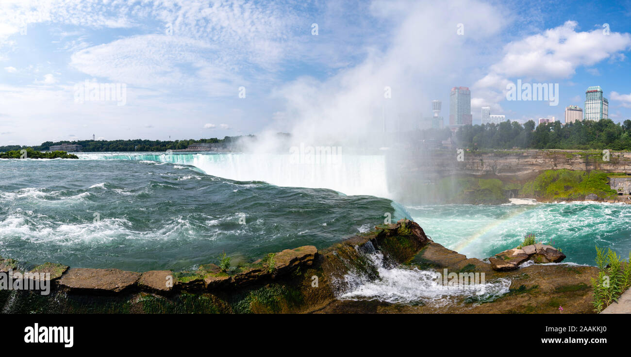 View of Niagara Falls, from Goat Island, Buffalo, New York, USA Stock ...