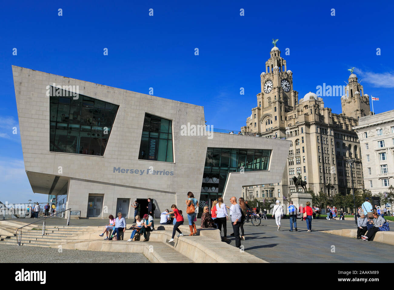 Mersey Ferries Building, Liverpool, England, United Kingdom Stock Photo ...