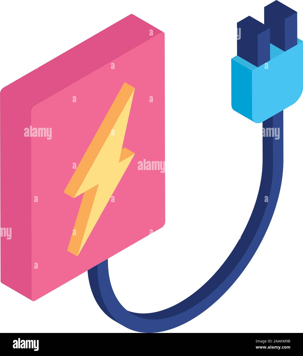 energy connector wire isolated icon Stock Vector Image & Art - Alamy