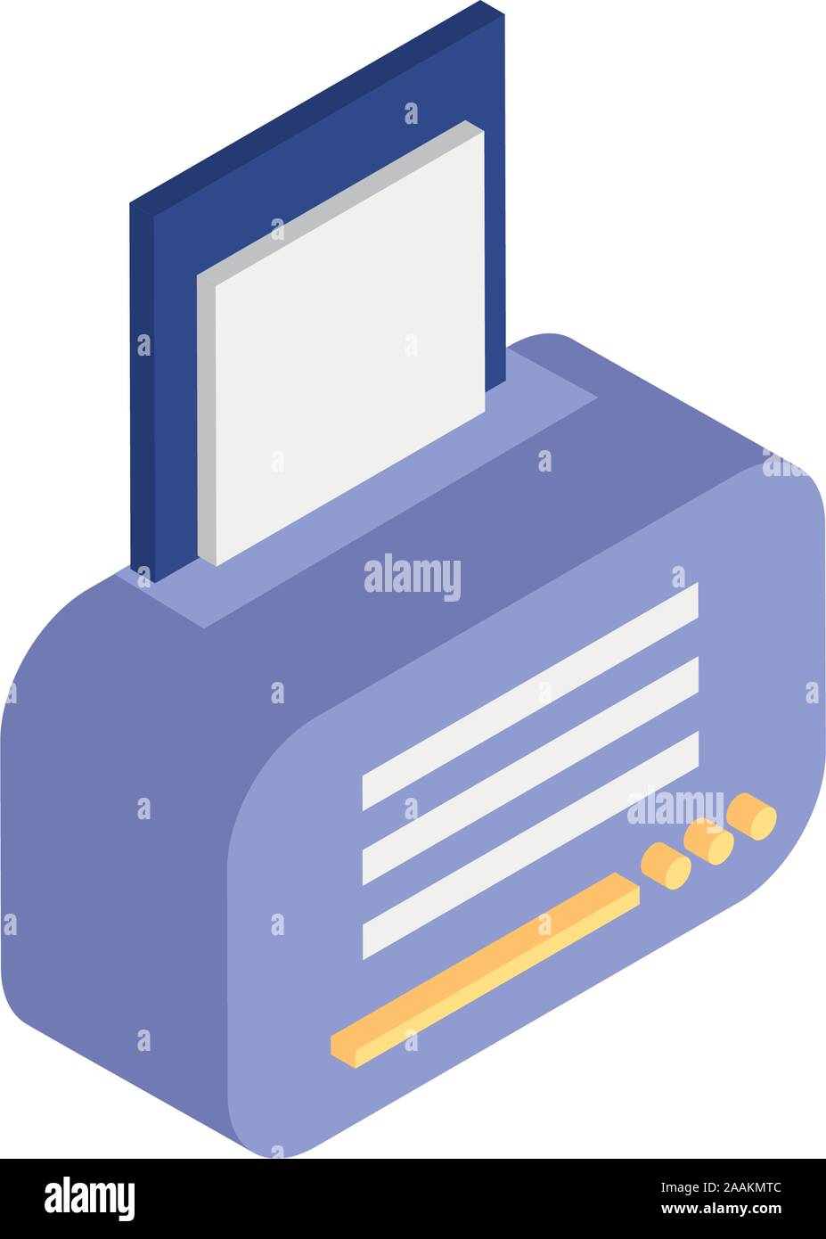 printer machine hardware isolated icon Stock Vector Image & Art - Alamy