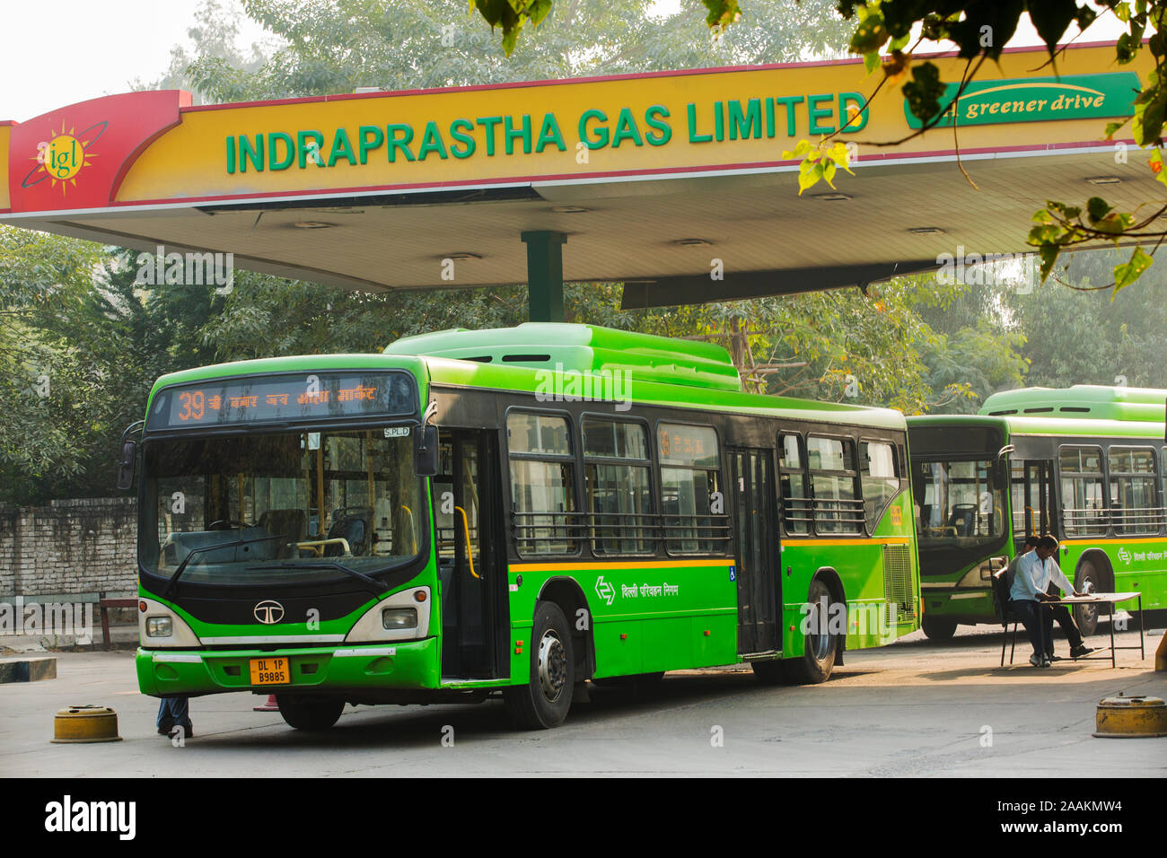 All of Delhi's buses run on Compressed Natural Gas (CNG), it is the ...