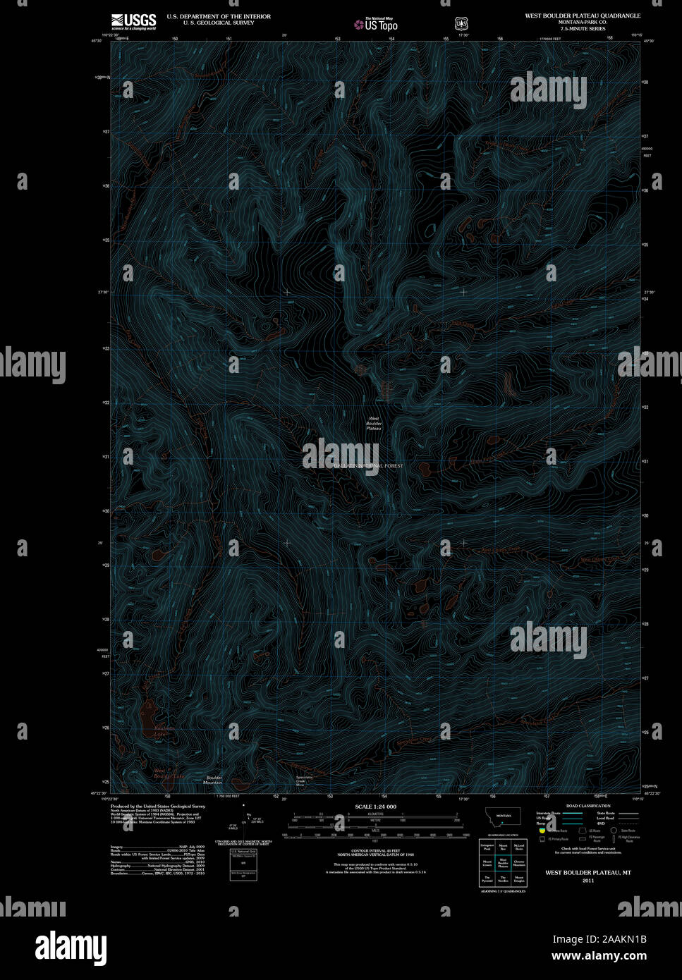 Map of boulder montana hi-res stock photography and images - Alamy