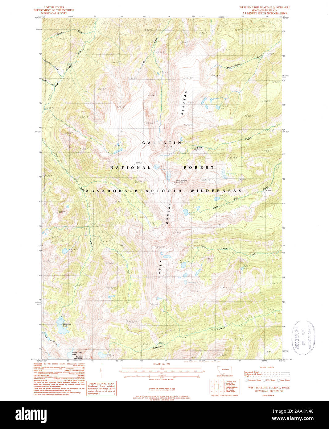 Map of boulder montana hi-res stock photography and images - Alamy