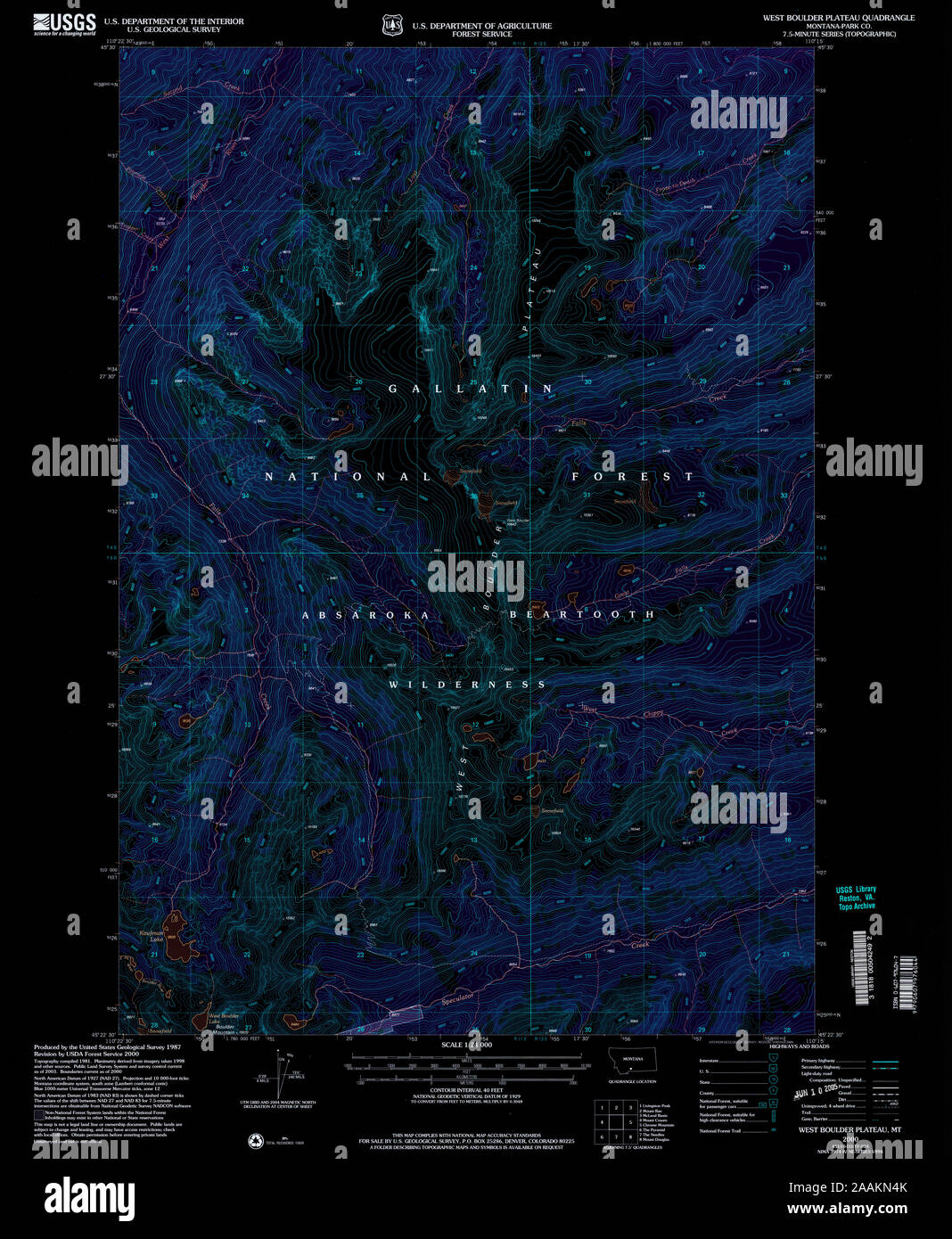 Map of boulder montana hi-res stock photography and images - Alamy