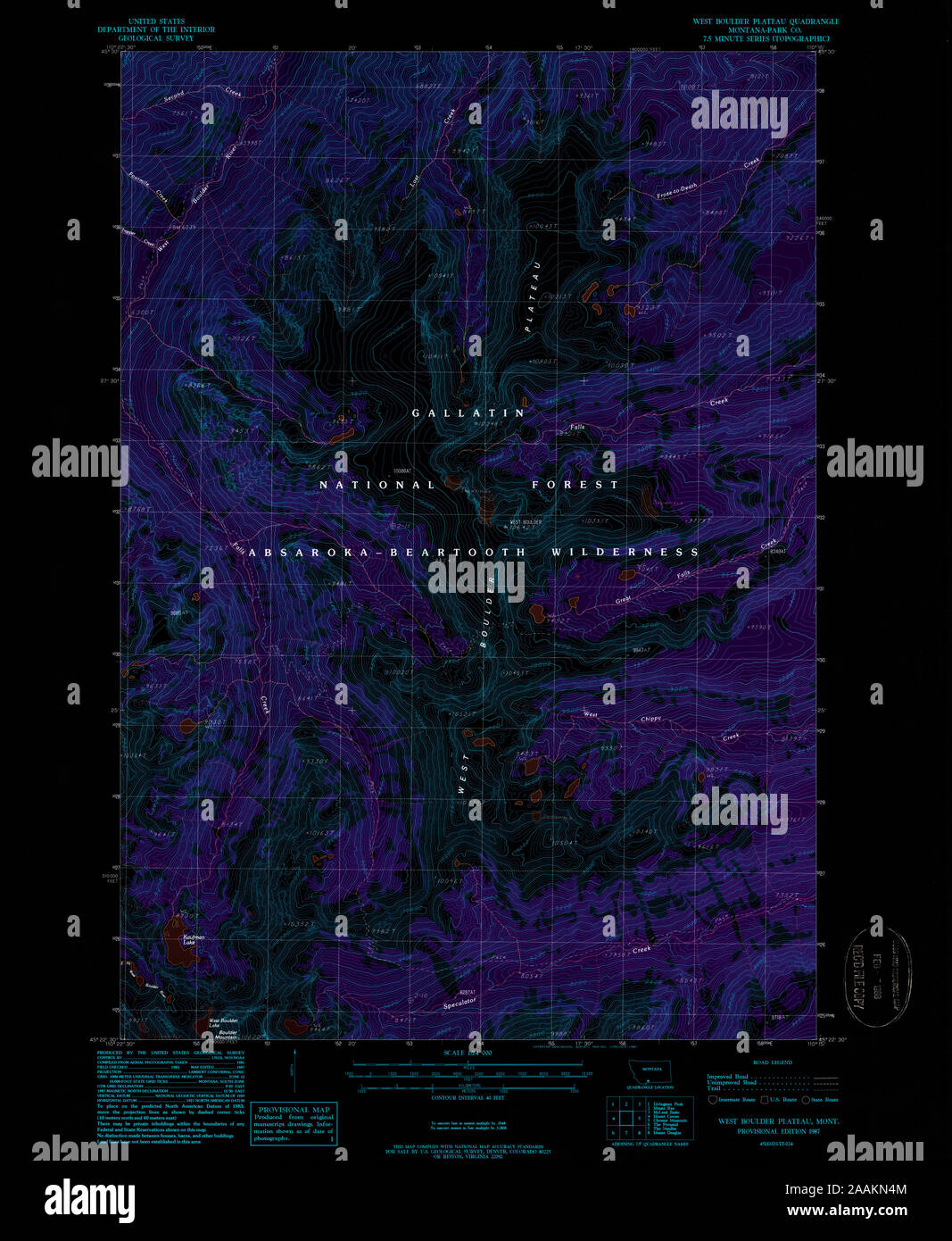 Map of boulder montana hi-res stock photography and images - Alamy