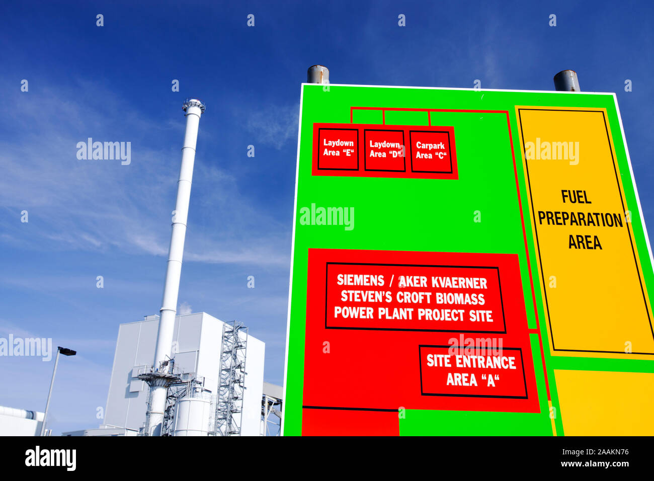 The Steven's Croft biofuel power station in Lockerbie, Scotland. It is ...