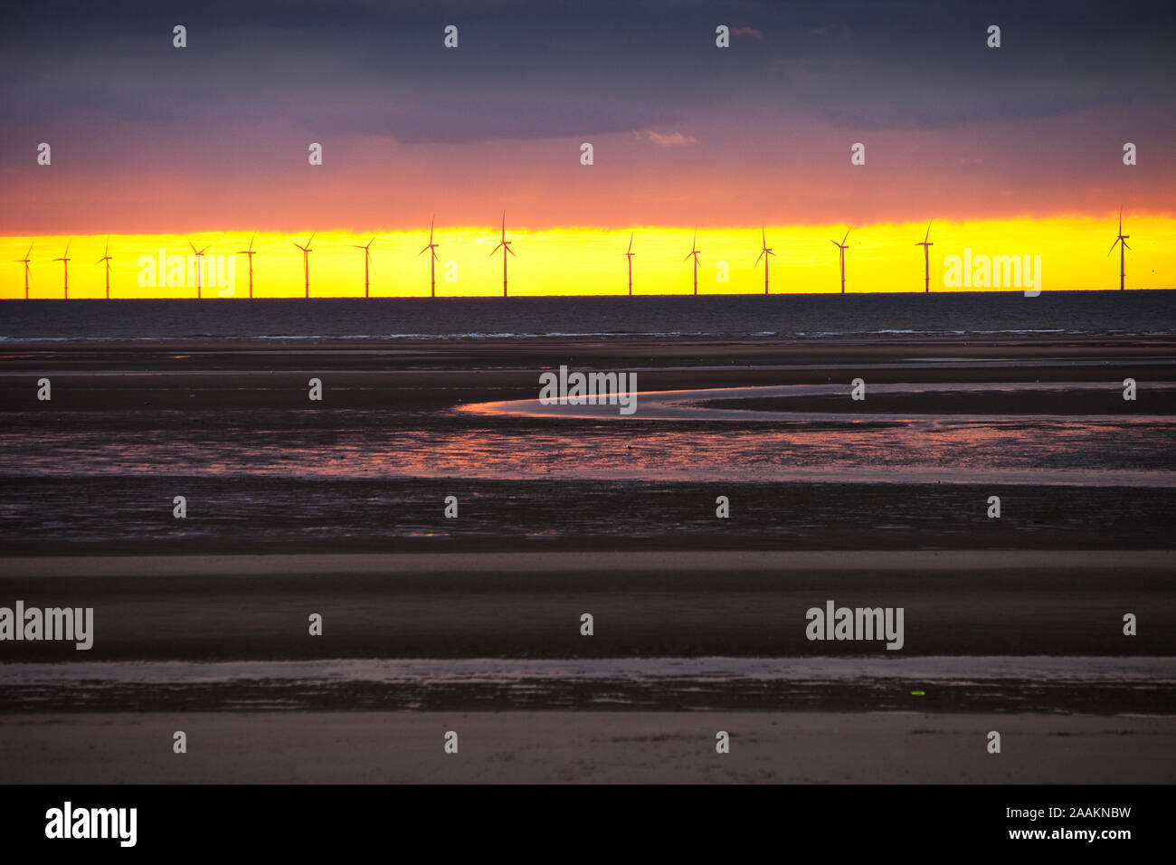 The Rhyl Flats offshore wind farm is situated about 7 Km off the North ...