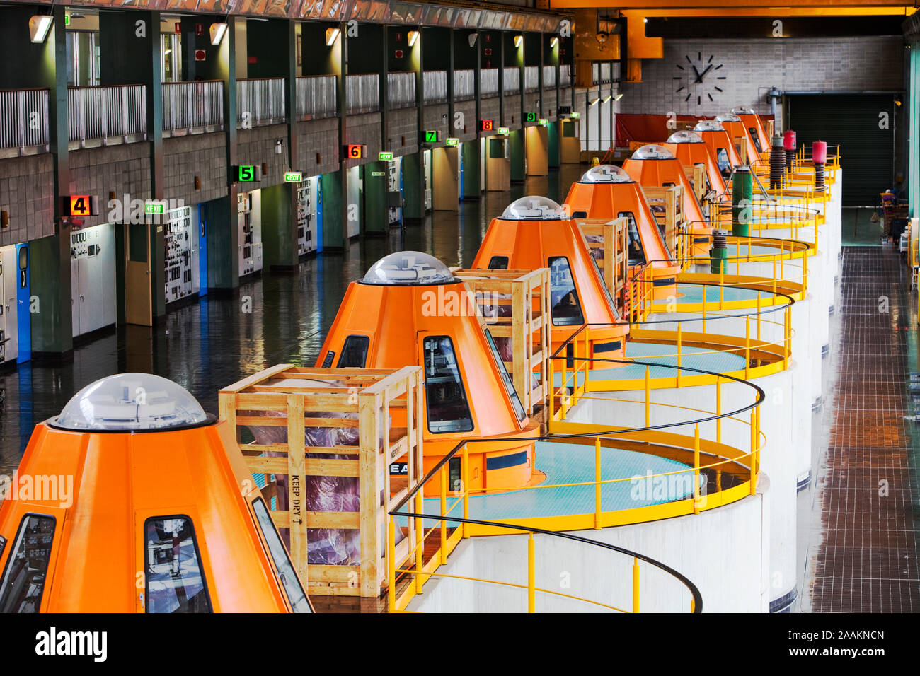 Turbines in Murray 1 power station. Murray 1 is the second largest ...