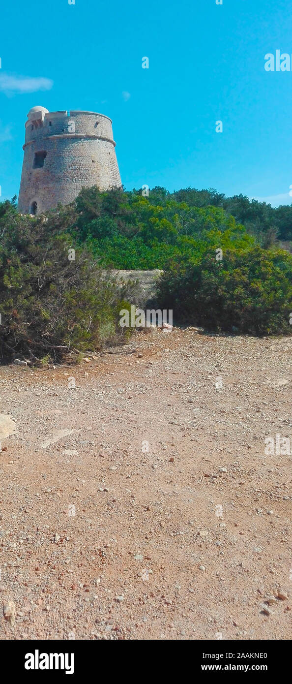 old turrets built on high promontories on the sea to spot pirates and ...