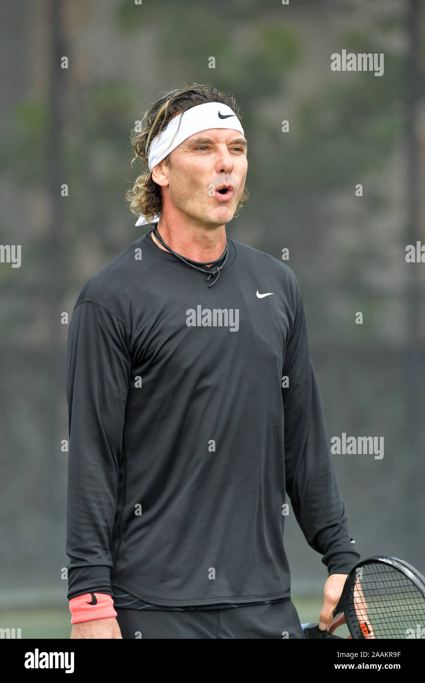 Boca Raton, Florida, USA. 22nd Nov, 2019. Gavin Rossdale playing Tennis ...