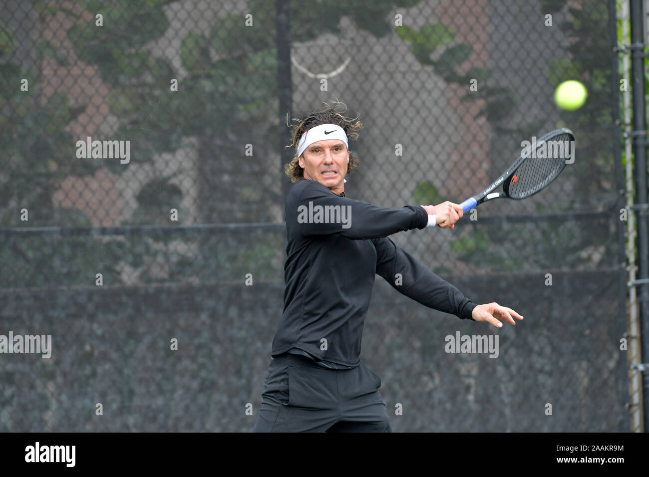 Boca Raton, Florida, USA. 22nd Nov, 2019. Gavin Rossdale playing Tennis ...