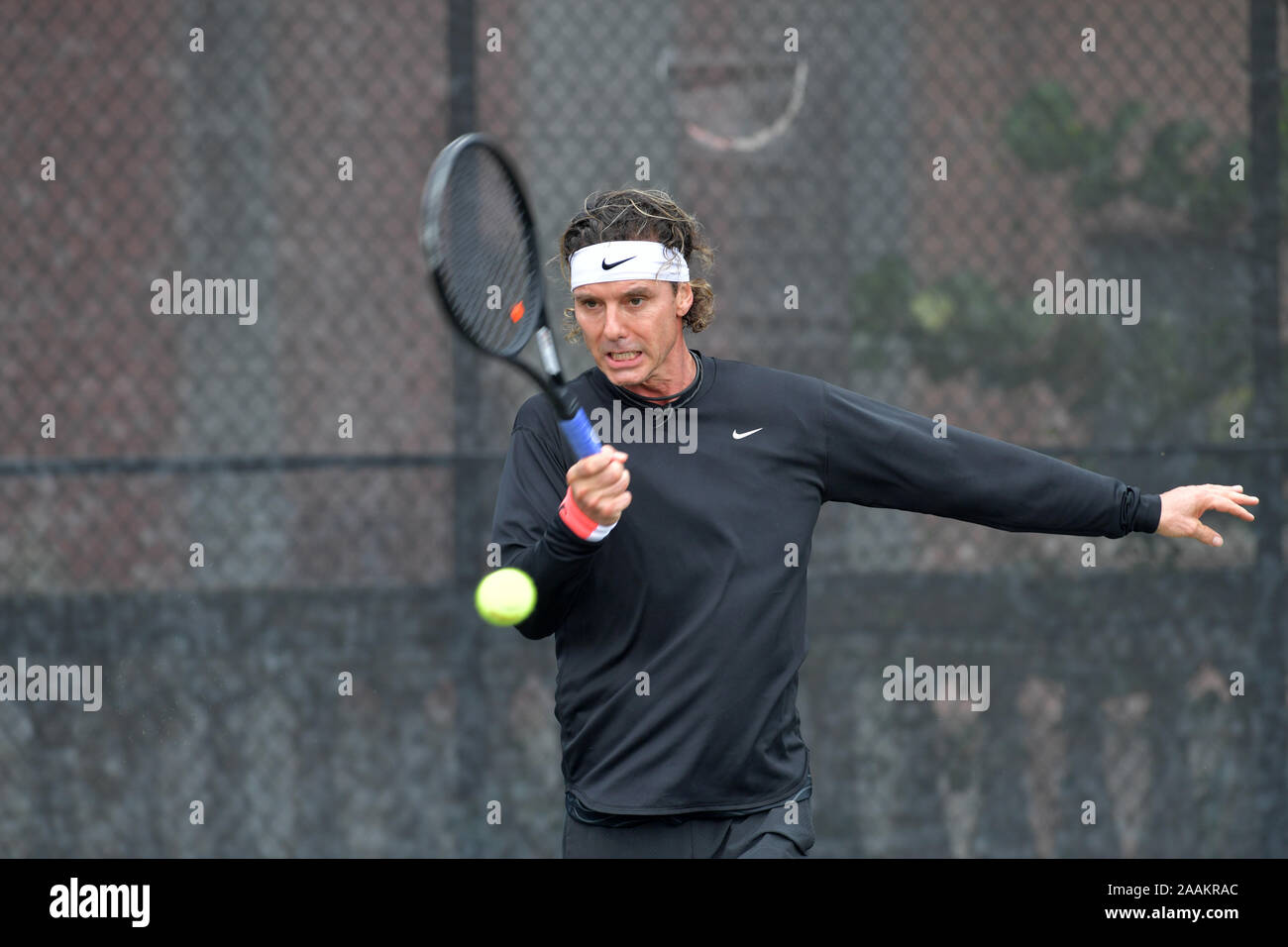 Boca Raton, Florida, USA. 22nd Nov, 2019. Gavin Rossdale playing Tennis ...