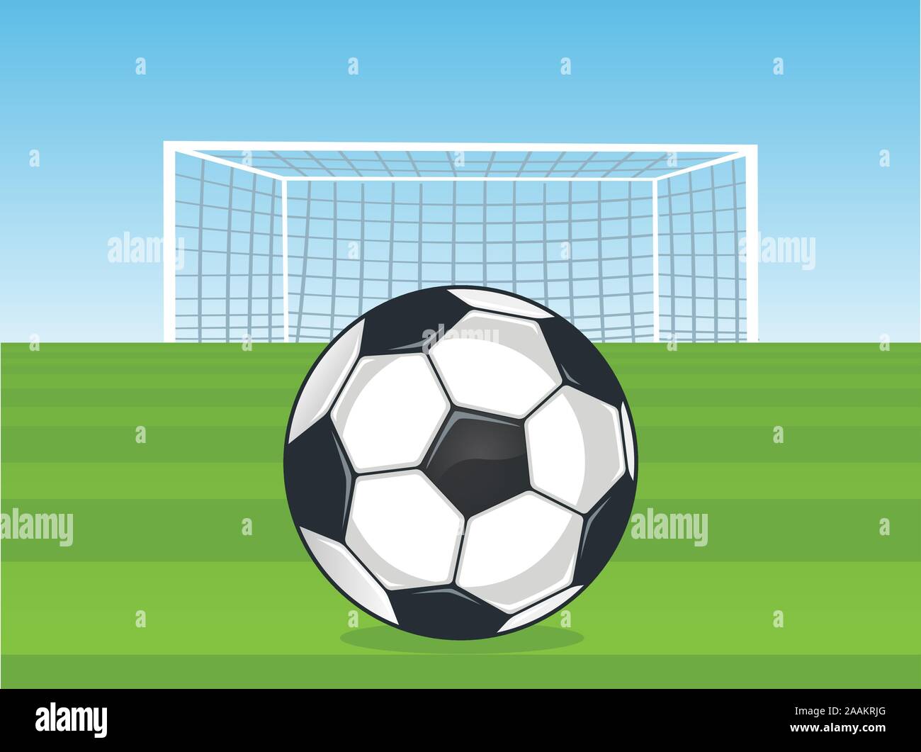Soccer penalty kick field ball Stock Vector Image & Art - Alamy