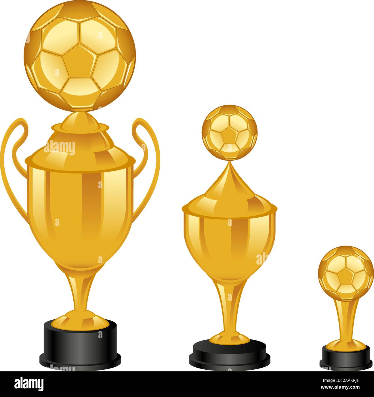 Golden soccer ball Stock Vector Images - Alamy