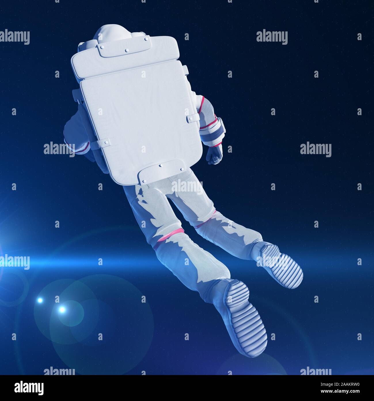 Astronaut in space, computer illustration Stock Photo - Alamy