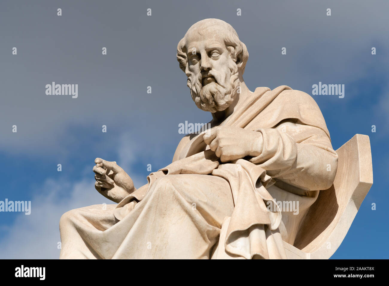 Statue of Plato in Athens Stock Photo - Alamy