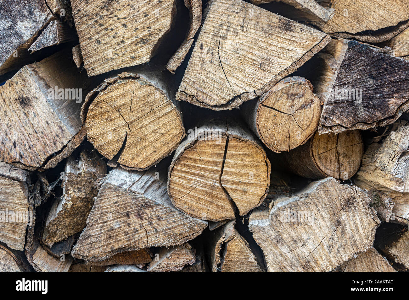 Wooden logs, beams, firewood, frame. Wooden log wooden background. Fuel ...