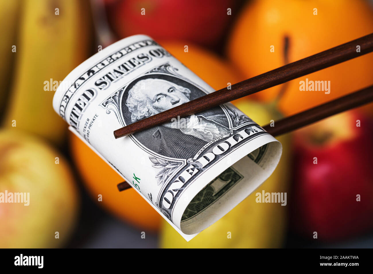 Concept on the theme of the economic confrontation between America and ...