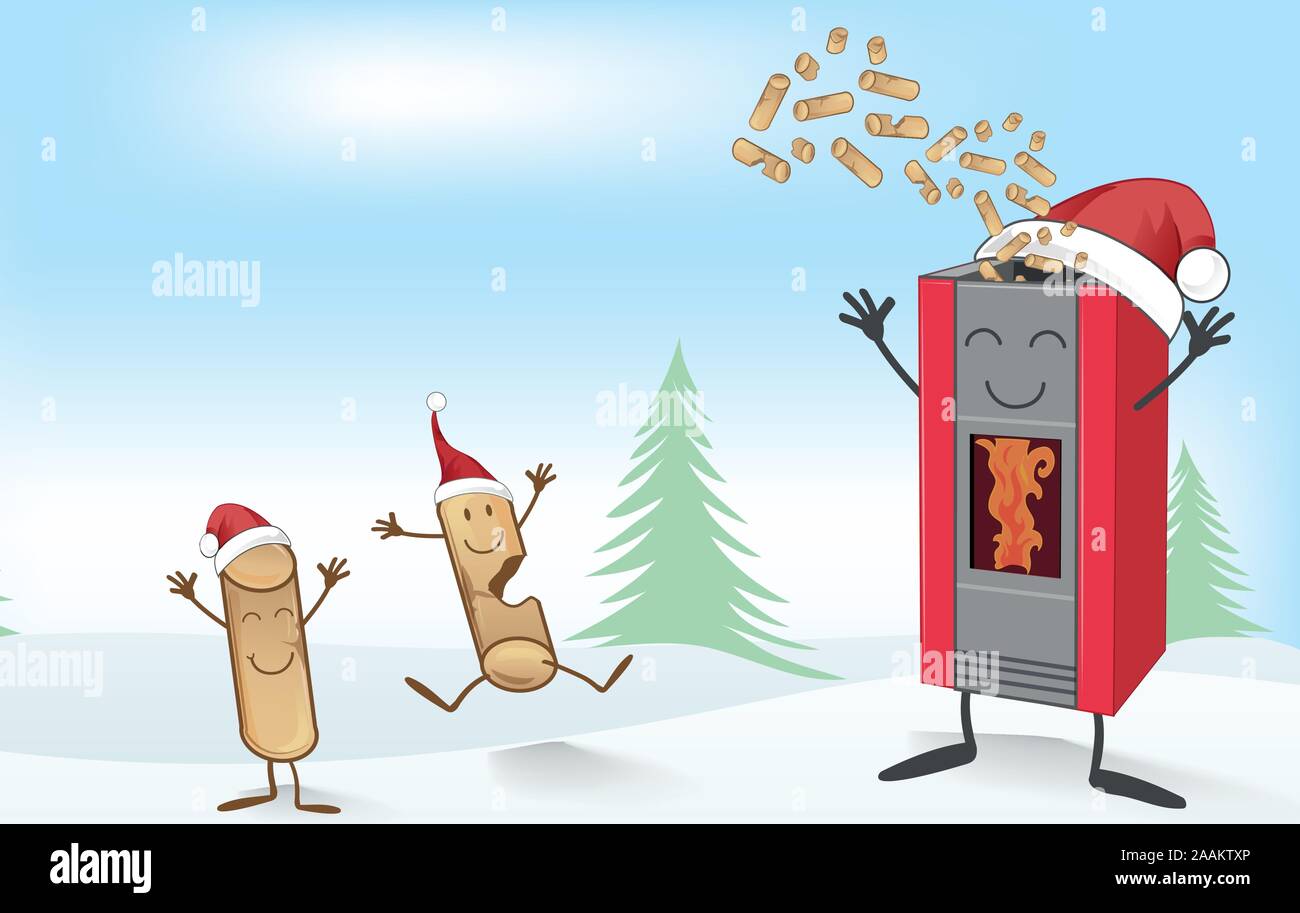 Pellet pellets biomass Stock Vector Images - Alamy