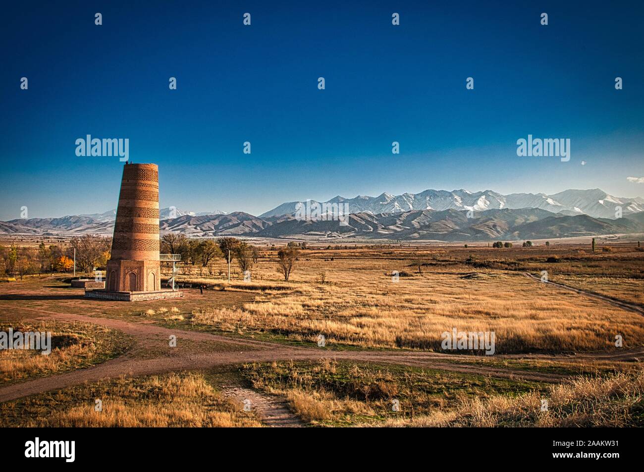 The Burana Tower, Kyrgyzstan Stock Photo - Alamy