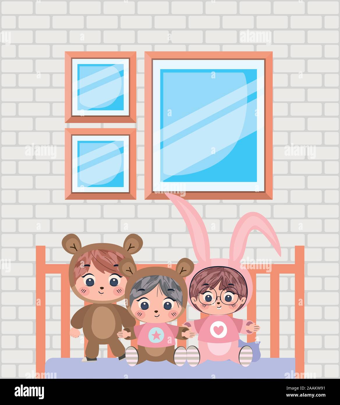 Happy boys cartoons vector design Stock Vector Image & Art - Alamy