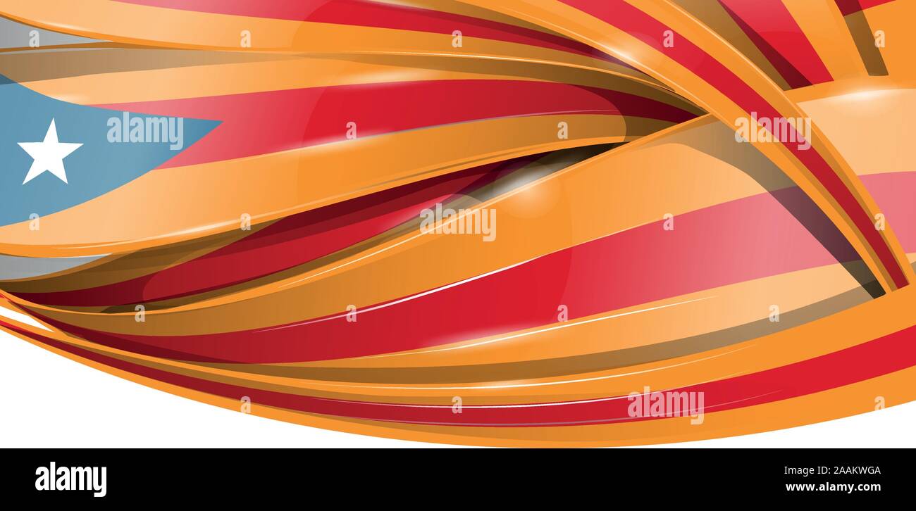 catalonia banner background flag. vector flag Stock Vector Image & Art ...