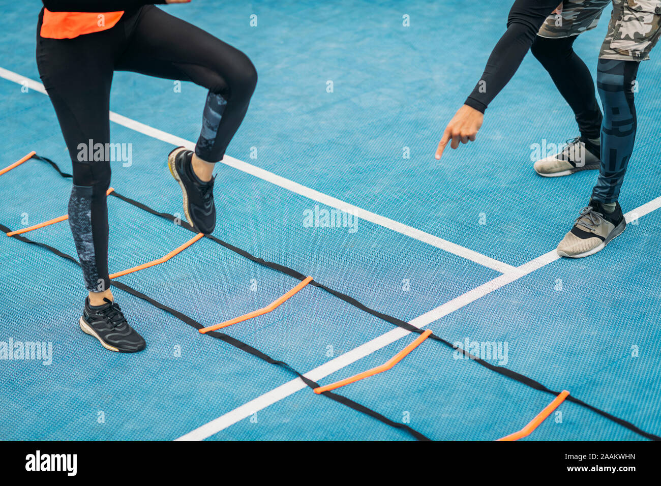 Agility ladder hi-res stock photography and images - Alamy