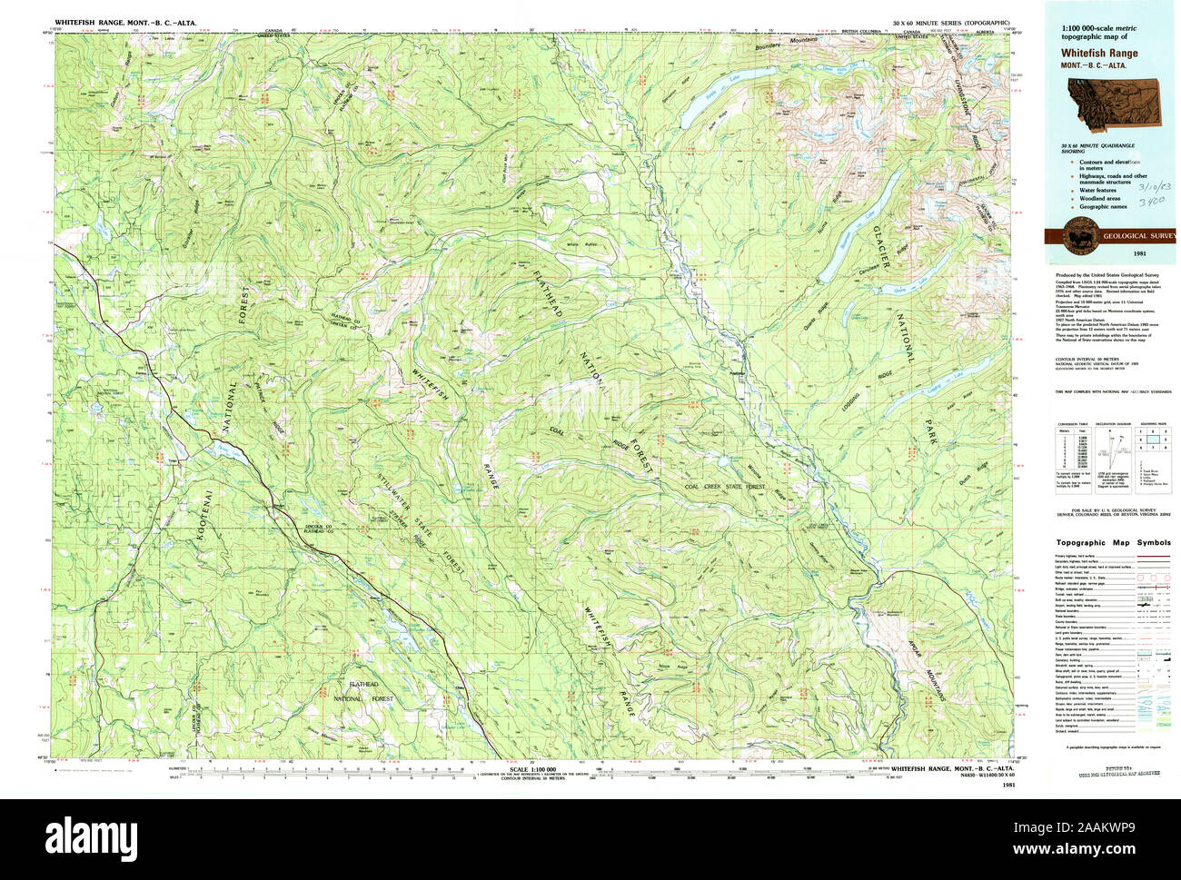 Map of whitefish Cut Out Stock Images & Pictures - Alamy