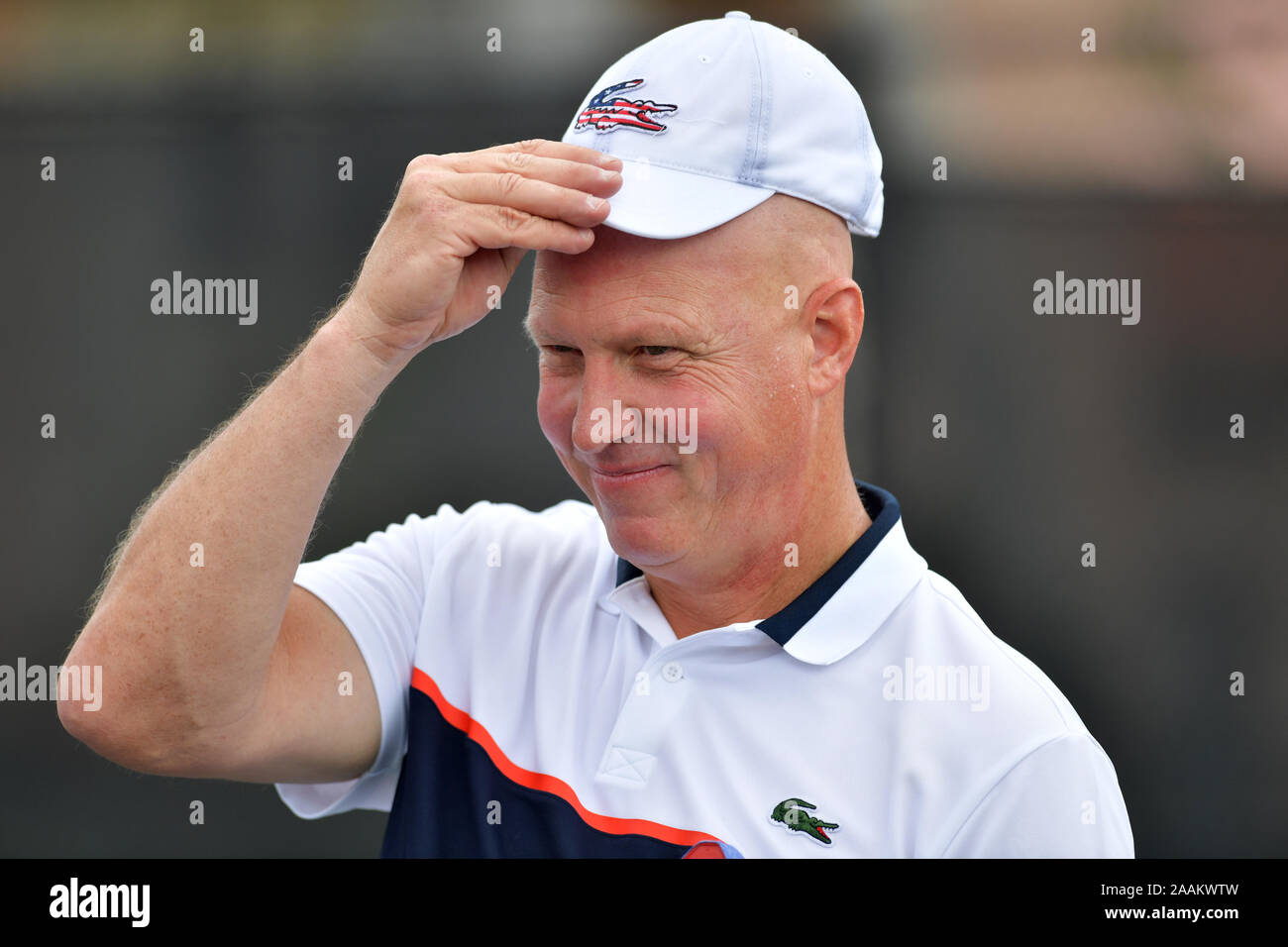 Boca Raton, Florida, USA. 22nd Nov, 2019. Luke Jenson playing Tennis at ...