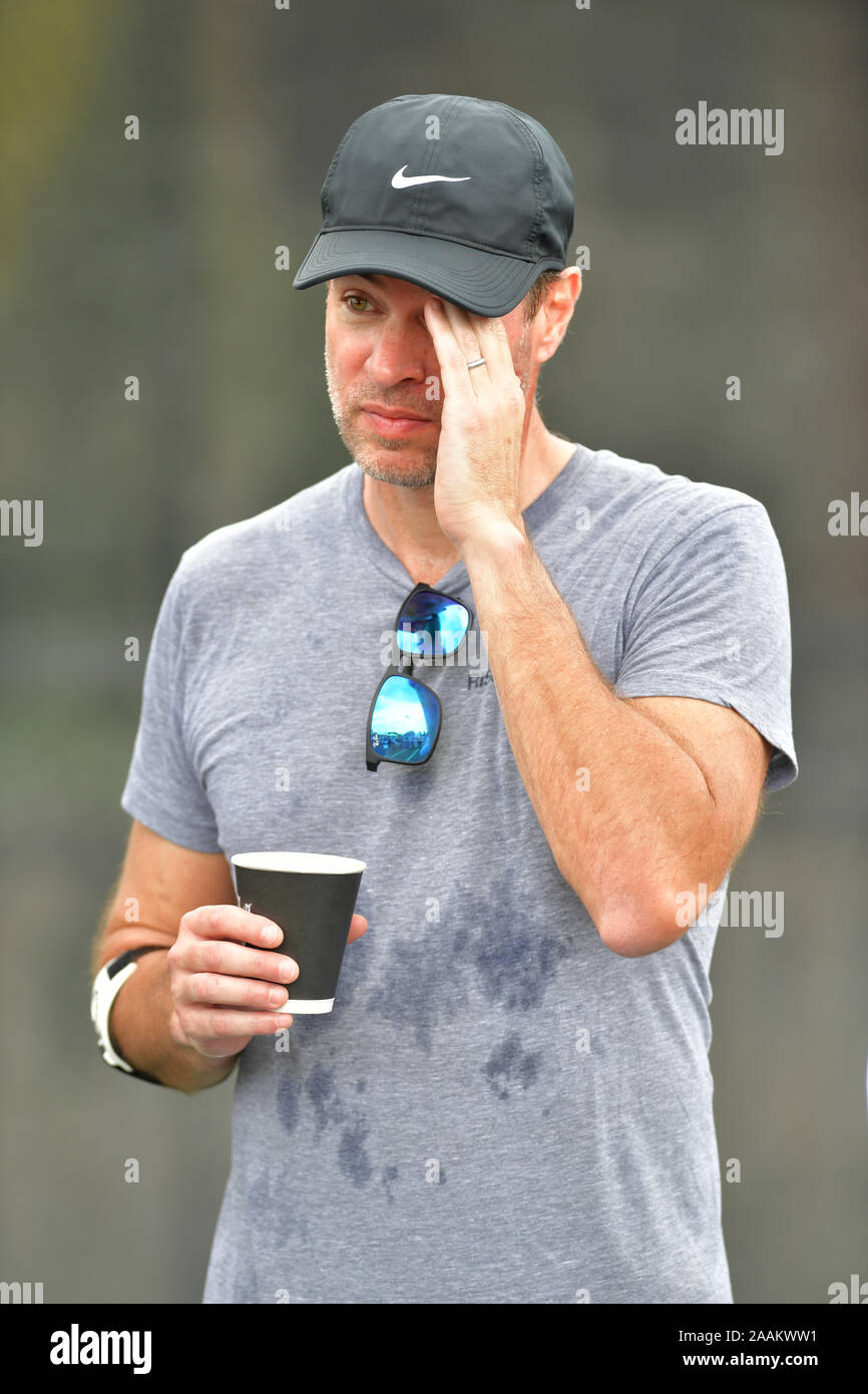 Boca Raton, Florida, USA. 22nd Nov, 2019. Scott Foley playing Tennis at ...