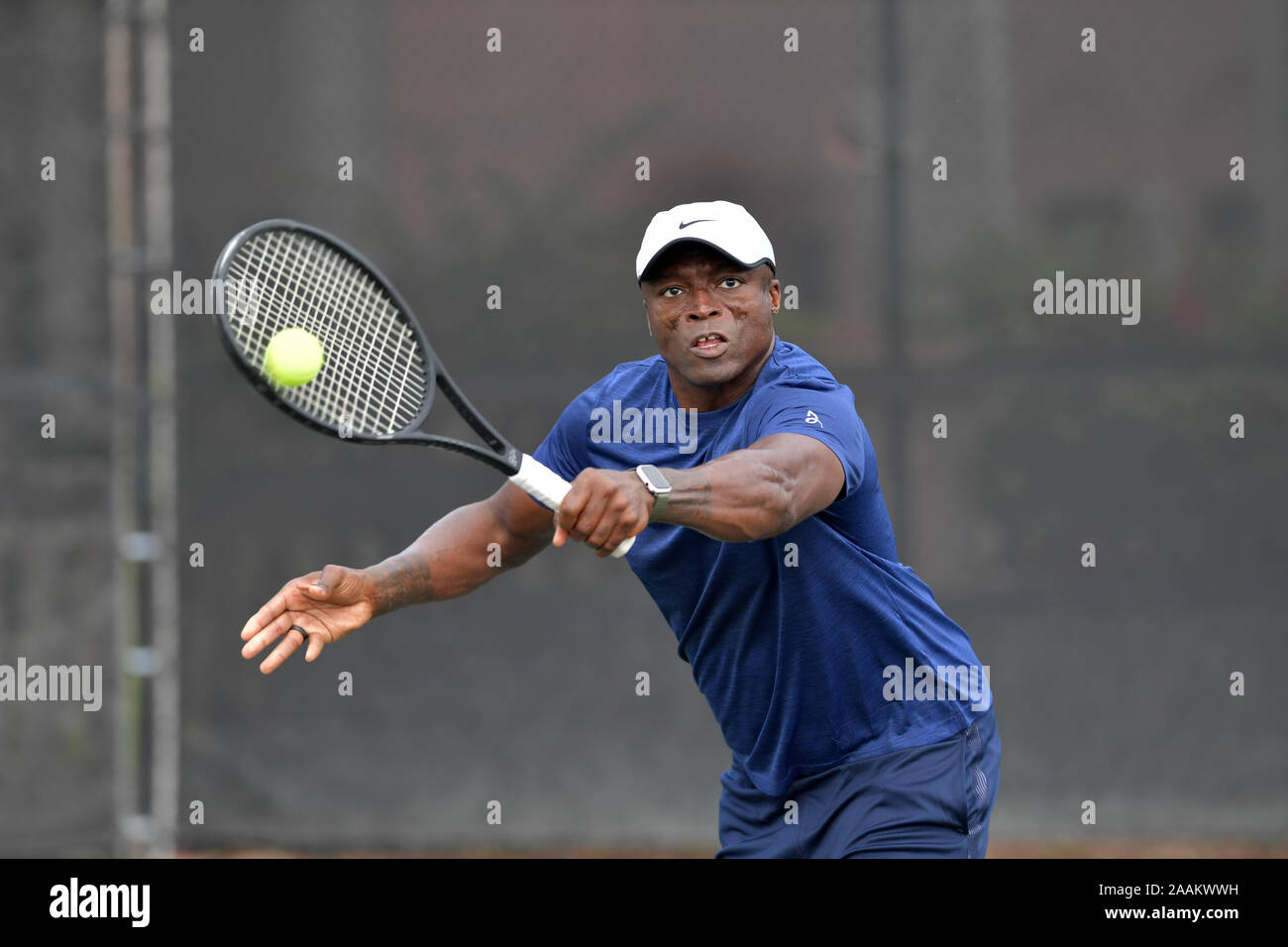 Boca Raton, Florida, USA. 22nd Nov, 2019. Seal playing Tennis at The ...