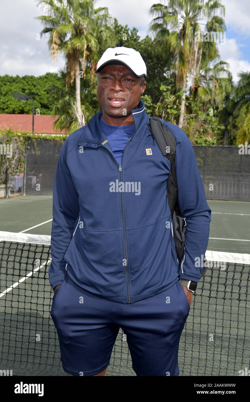 Boca Raton, Florida, USA. 22nd Nov, 2019. Seal playing Tennis at The ...