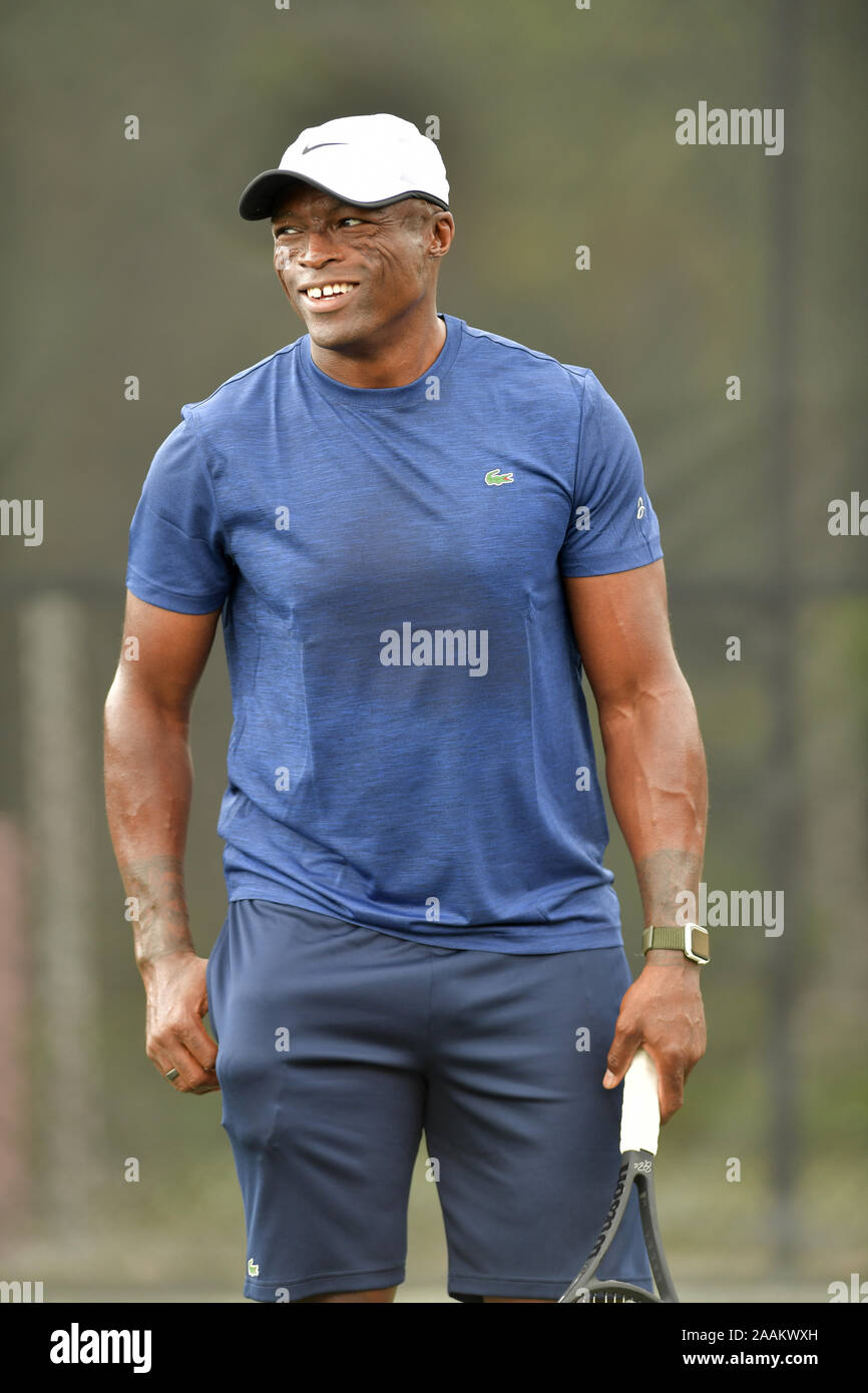 Boca Raton, Florida, USA. 22nd Nov, 2019. Seal playing Tennis at The ...