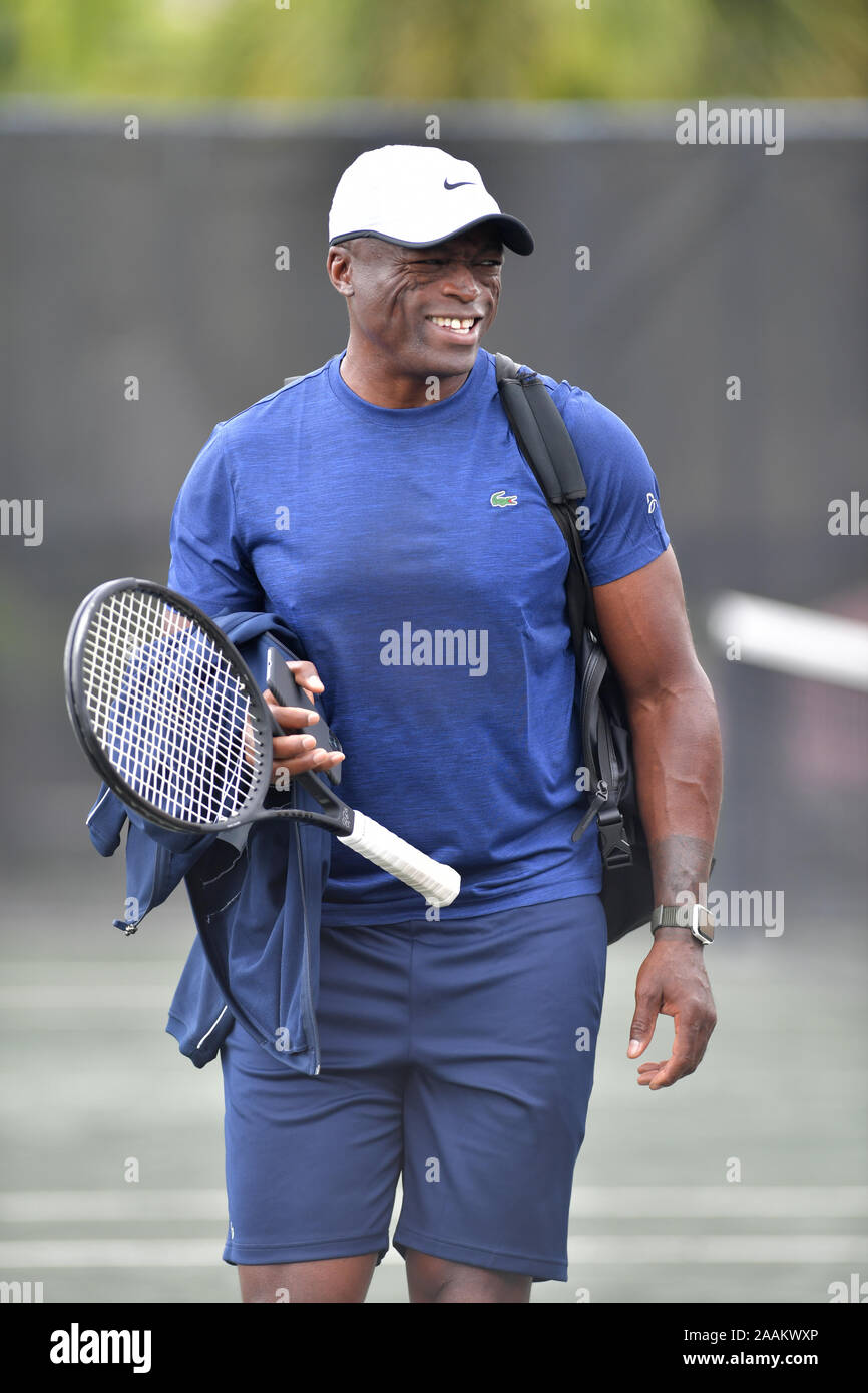 Boca Raton, Florida, USA. 22nd Nov, 2019. Seal playing Tennis at The ...