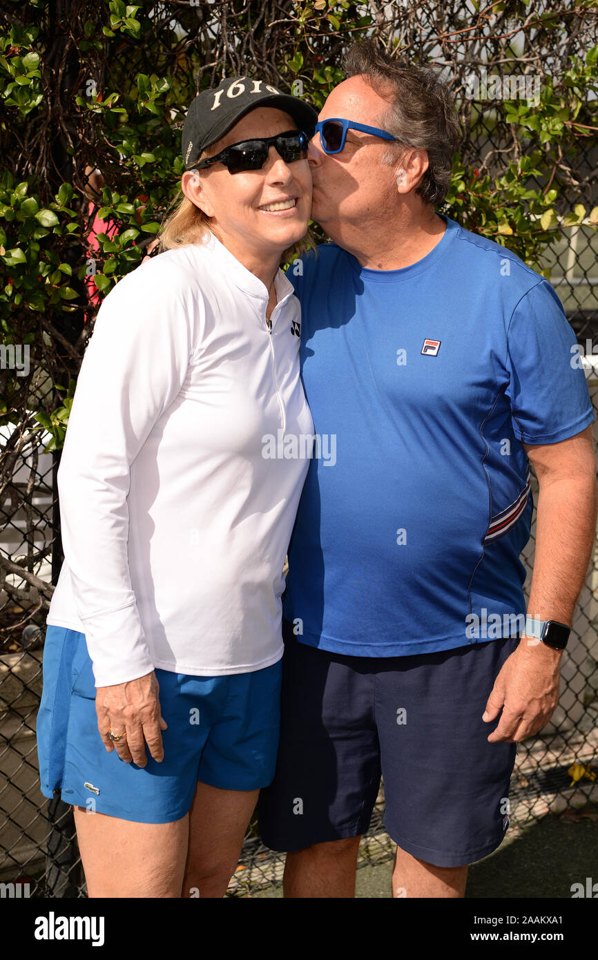 Boca Raton, FL, USA. 22nd Nov, 2019. Martina Navratilova and Jon Lovitz ...