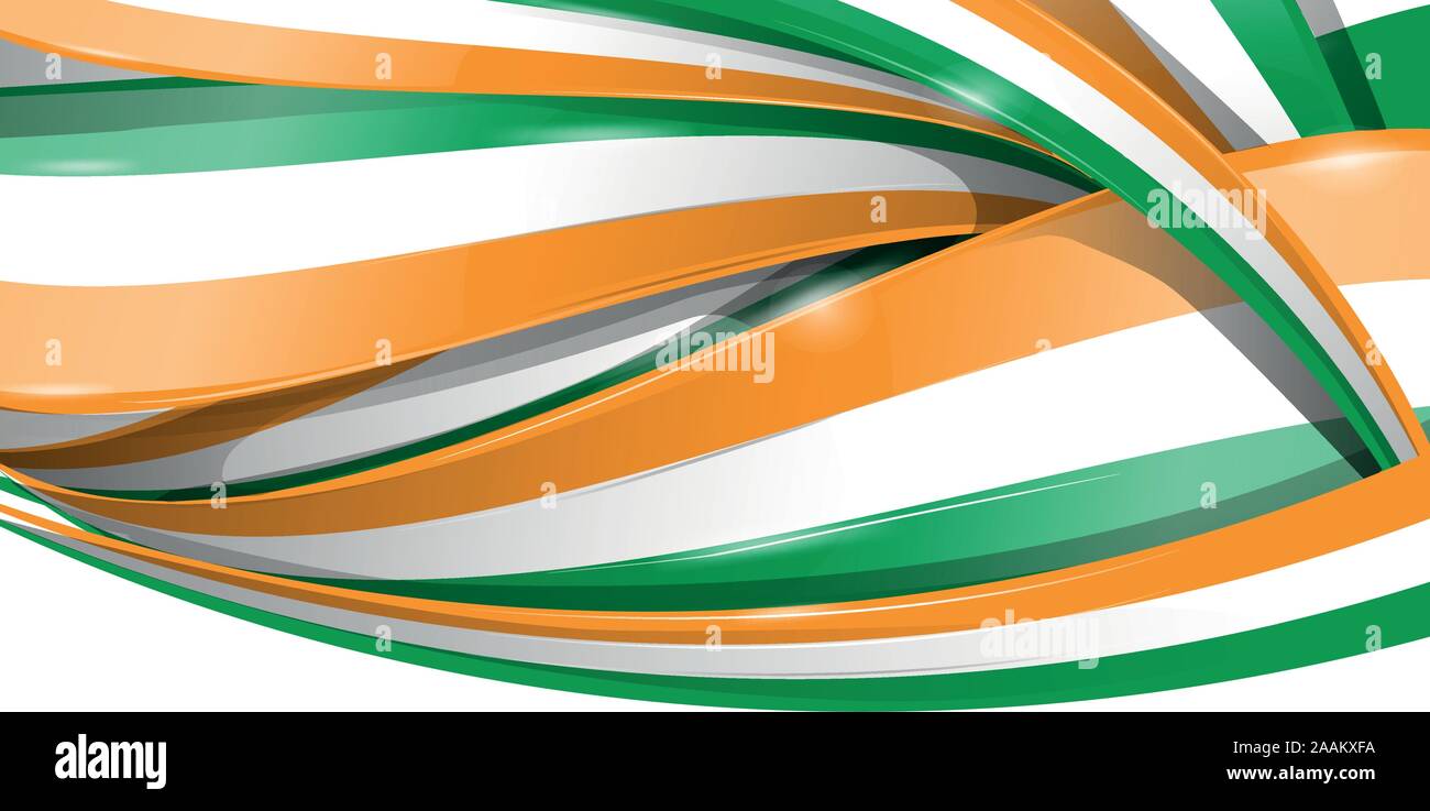 ireland horizontal background flag . vetcor background Stock Vector ...