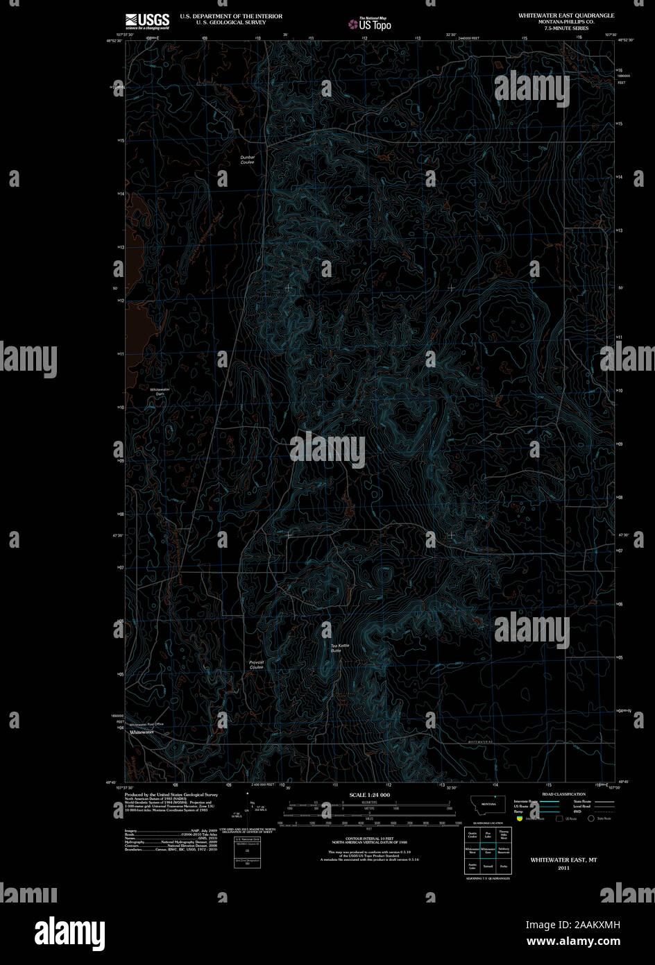 Map of whitewater montana hi-res stock photography and images - Alamy