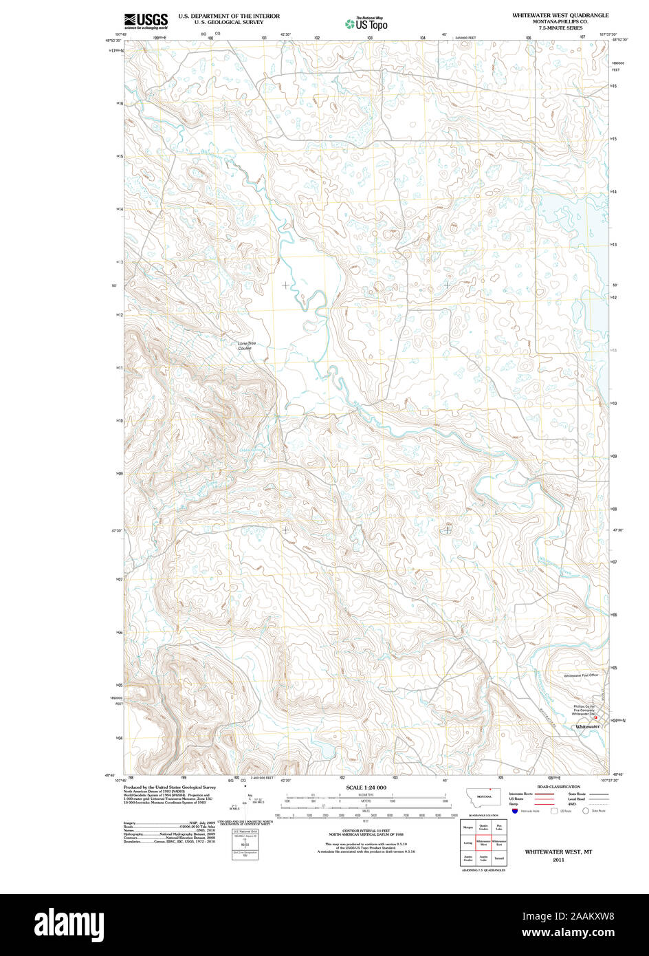 Map of whitewater montana hi-res stock photography and images - Alamy