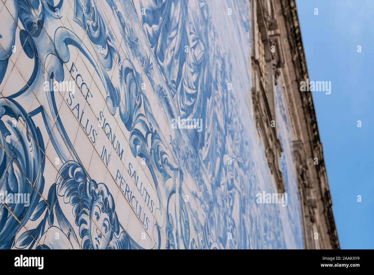 Traditional tiled wall in Porto Portugal tourist europe Stock Photo - Alamy