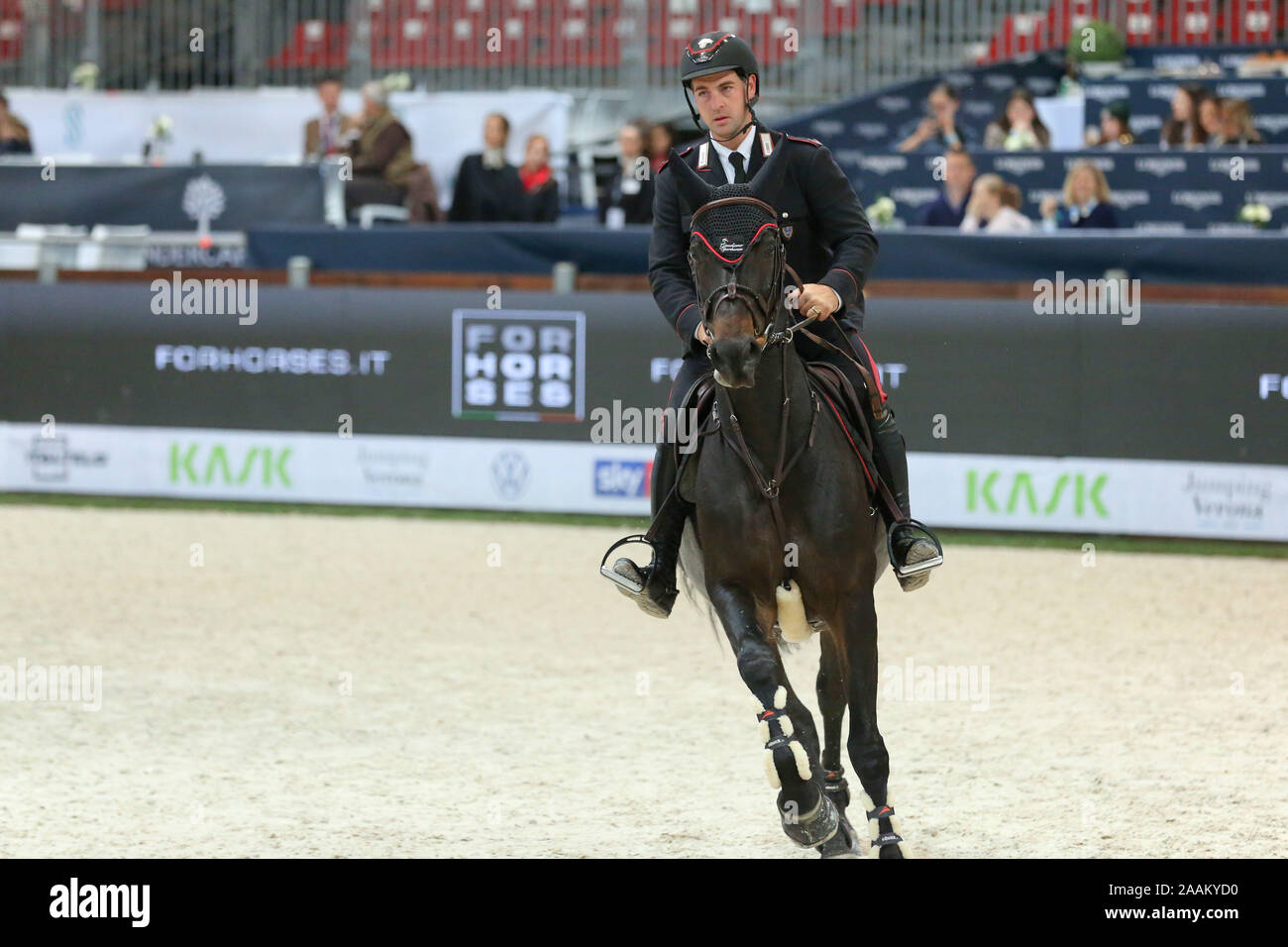 VERONA, ITALY - NOV 09: Emanuaele Gaudiano for Italy competing at the ...