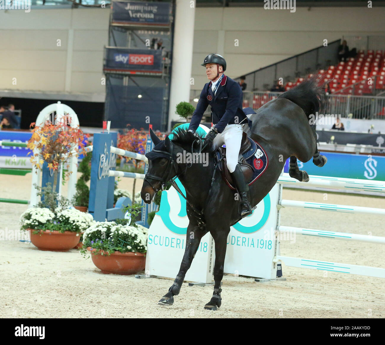VERONA, ITALY - NOV 09: Mikael Forsten for Finland competing at the ...