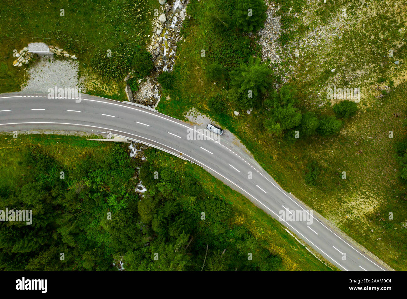 Car from above on white hi-res stock photography and images - Alamy