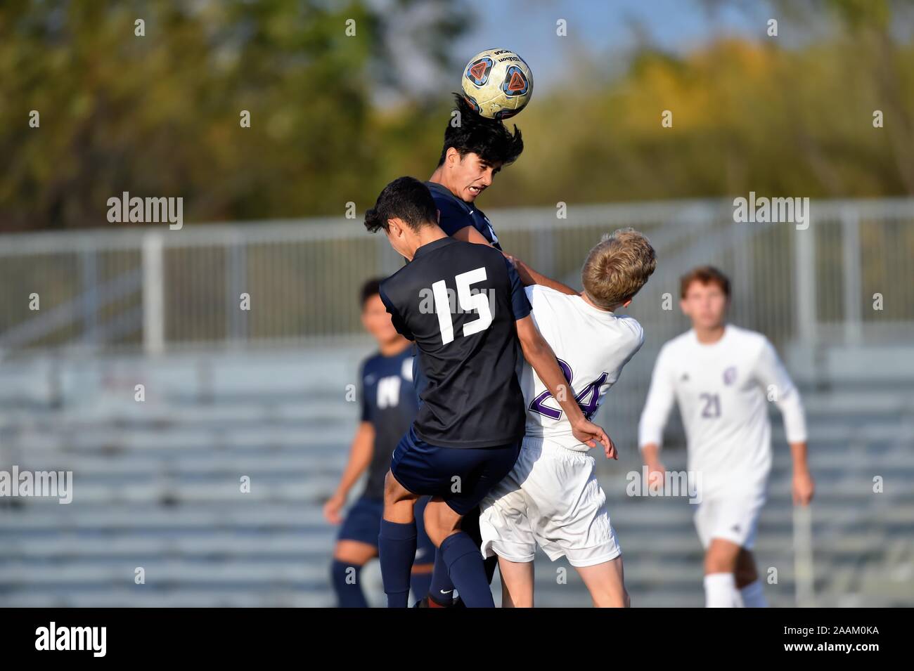 Teen soccer header hi-res stock photography and images - Alamy