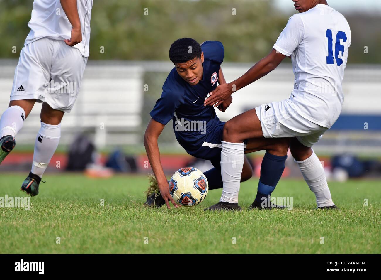 Football soccer ball bouncing on hi-res stock photography and images ...