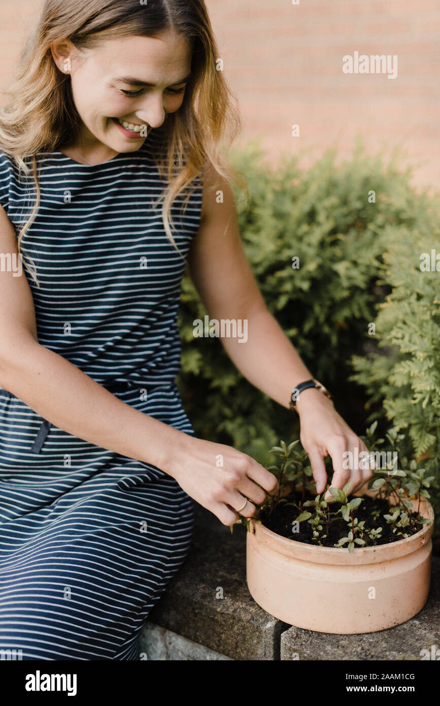 Gardener tending the gardens hi-res stock photography and images - Alamy