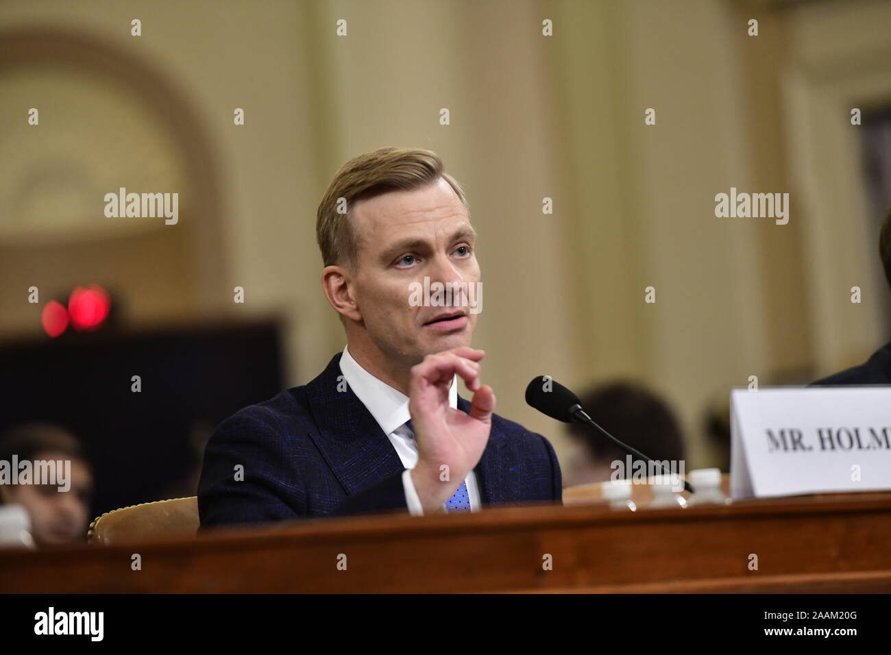 Washington, United States Of America. 21st Nov, 2019. David A. Holmes ...